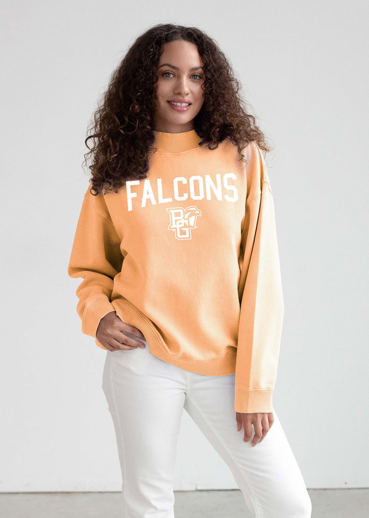 Chicka-D Ladies Nantucket Mock-Neck Crew Melon – Elite Collegiate Apparel