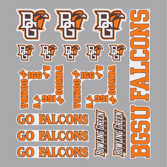 Assorted BGSU Falcon Stickers – Elite Collegiate Apparel