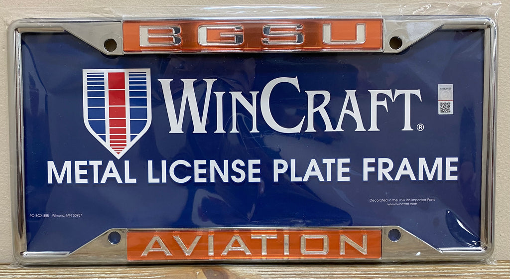 BGSU Aviation License Plate Frame – Elite Collegiate Apparel