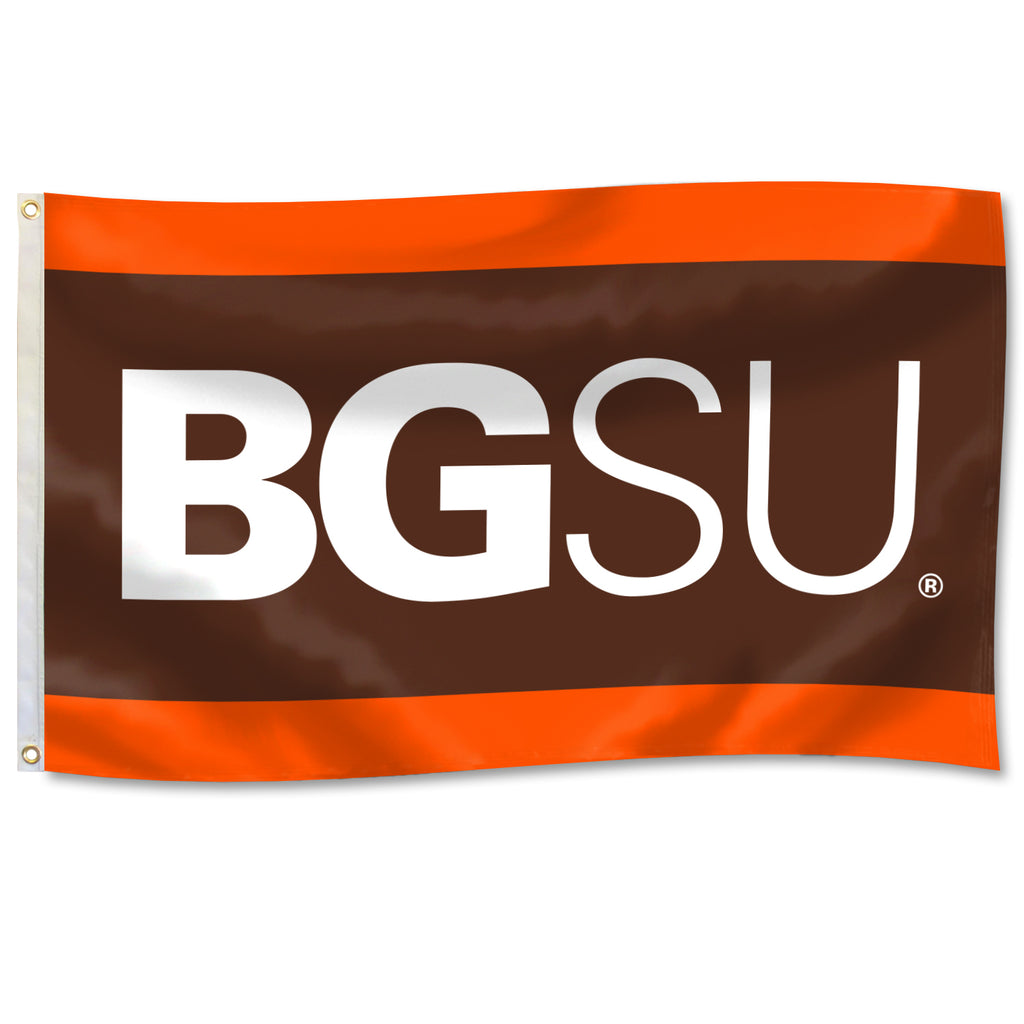 University Flag 3' x 5' Flag with BGSU with Orange and Brown Panels ...